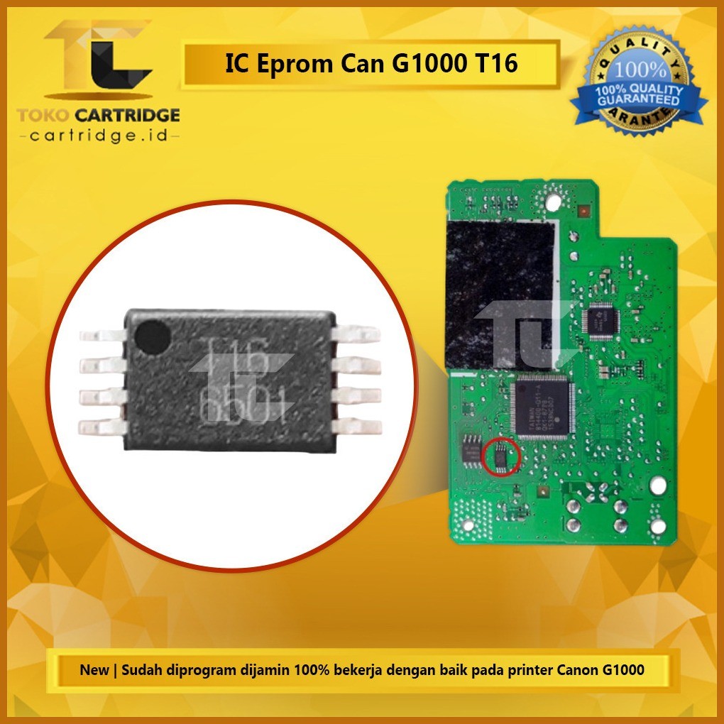 ⚠ Ic Reset Counter Canon G1000 T16 Printer, IC Resetter Waste Full T16 ...