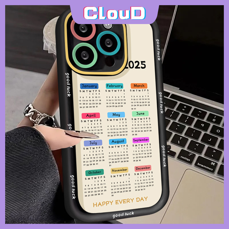 Couples Creative 2025 New Year's Calendar Doodle Case Compatible For ...