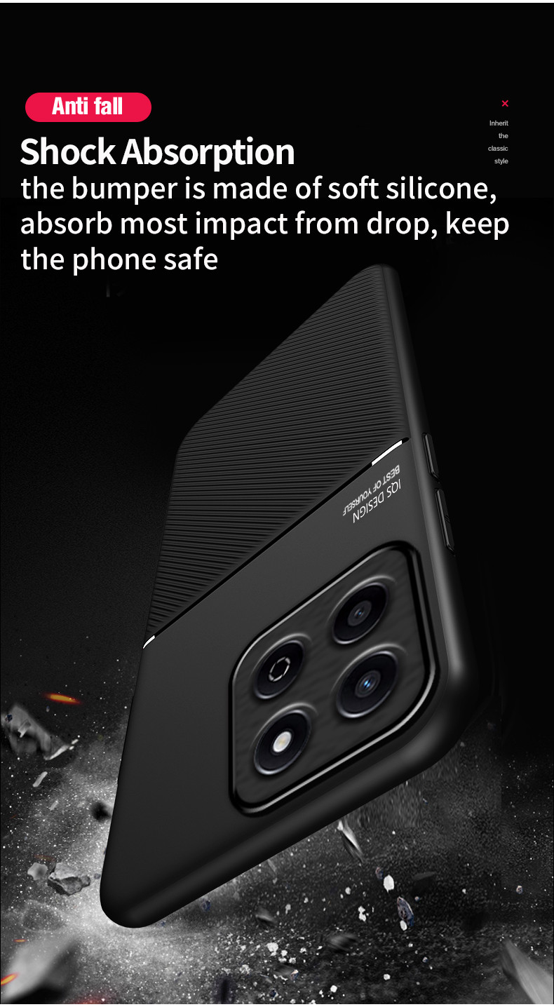 For Honor 200 Smart X7C Case Ultra-thin Magnetic Texture Leather Case ...