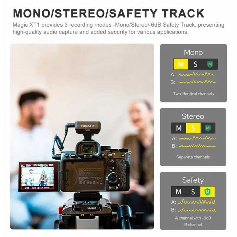 GODOX New Magic Xt1 2.4Ghz Wireless Lavalier Microphone Receiver ...