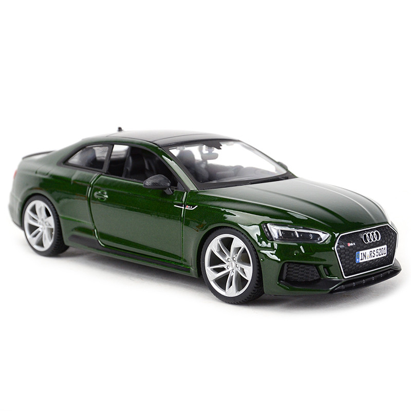 1:24 Bburago Audi Rs5 Coupe Green Sports Static Die Cast Vehicles ...