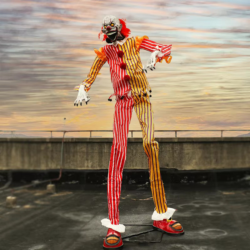 Halloween Animatronics Large Induction Swinging Werewolf Clown ...