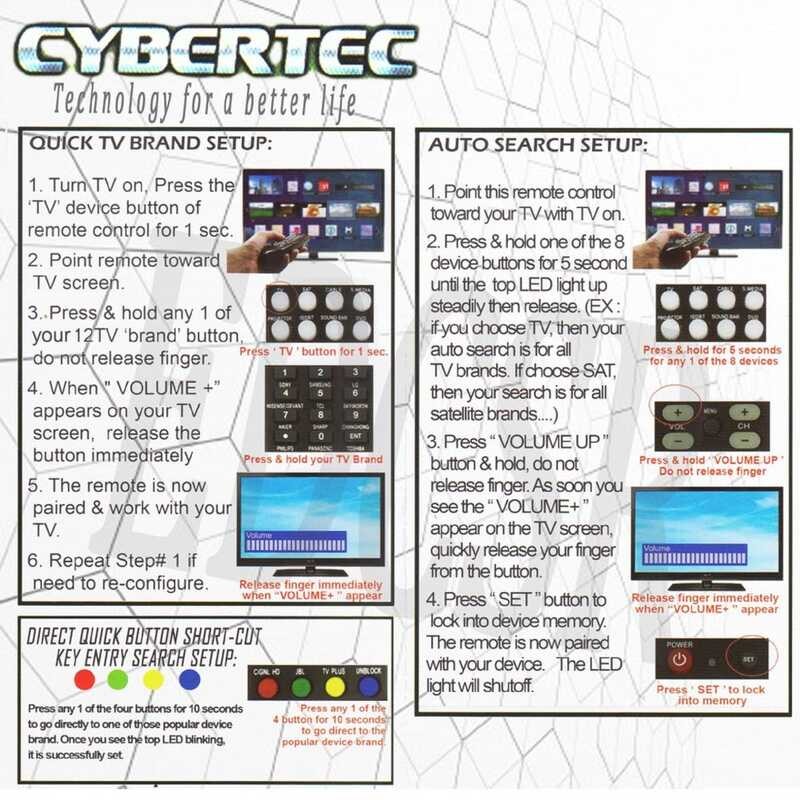 LY Cybertec Universal 8-1 Remote Control Rm-8-In-1 | Shopee Philippines