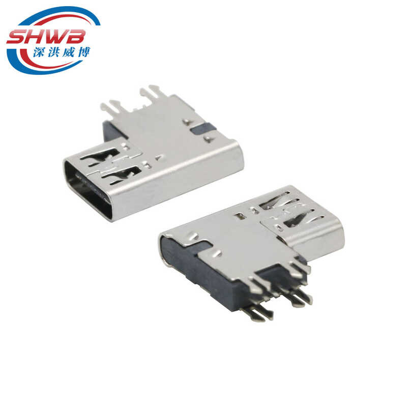 TYPE C 6P side plug with high Type-C USB 3.1 female socket four pin ...