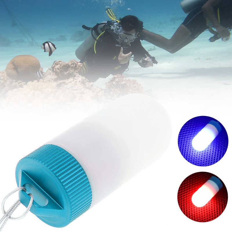 LED 1 Strobe Marker Diving Signal Light Mini Underwater 200M Scuba Dive ...