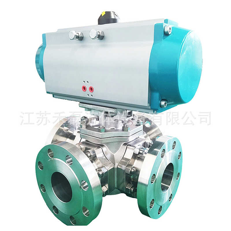 BALAE Pneumatic Explosion Proof Multi Way Ball Valve A105 Four Way X ...