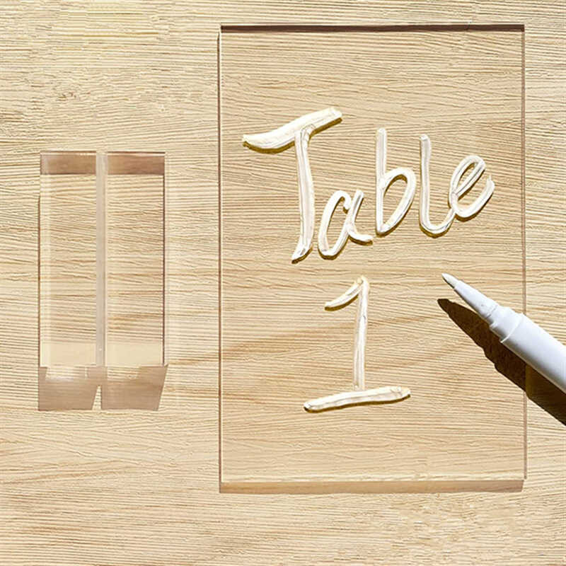 Transparent Acrylic Wedding Table Brand, Banquet Restaurant Table Card ...