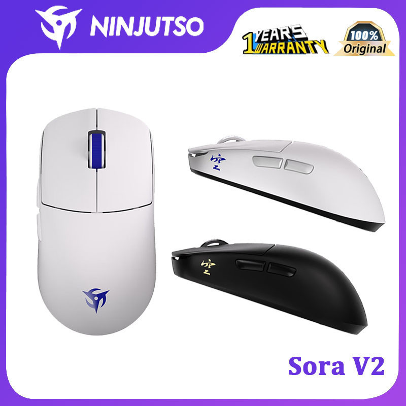 Ninjutso Sora V2 Wireless Dual Mode Lightweight Ultra Long Range Gaming ...