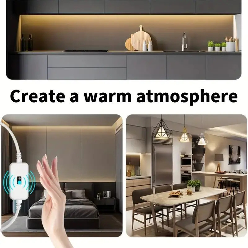 LED Neon Lights Strip Motion Sensor Hand Scan Switch USB Powered ...