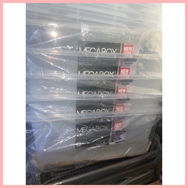 Megabox Storage Box 20 Liters Transparent ☢ | Shopee Philippines
