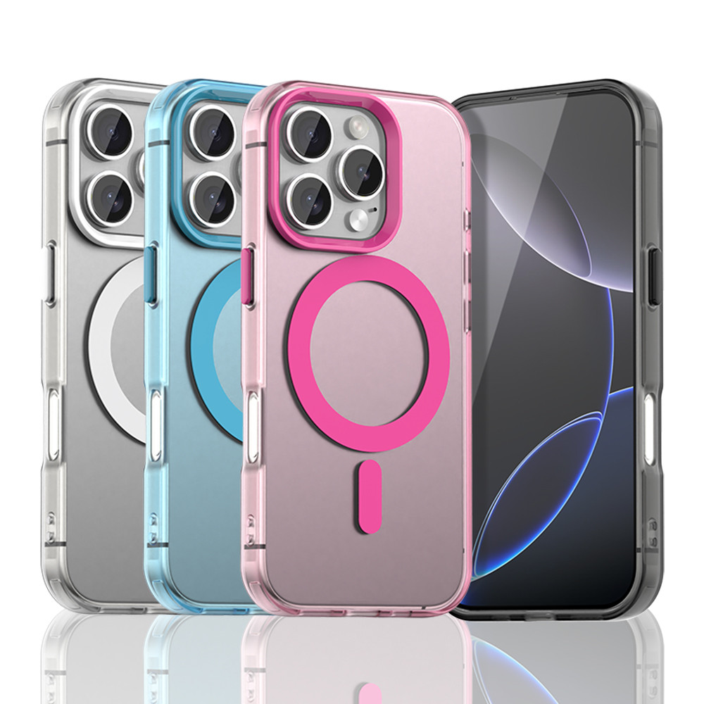 Lenuo Magnetic Matte Phone Case for iPhone 16 15 14 Pro Max 16 Plus 5G Casing Candy Candy Color ...