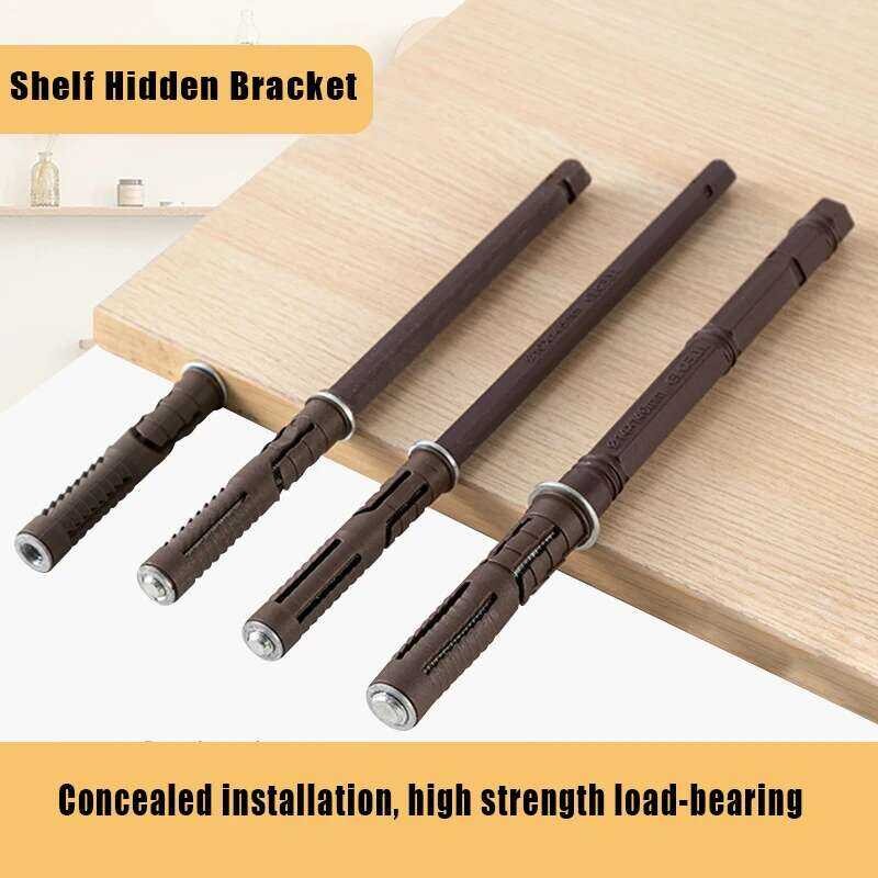 Wall Shelf Suspension Hidden floating shelf brackets Wooden Invisible ...