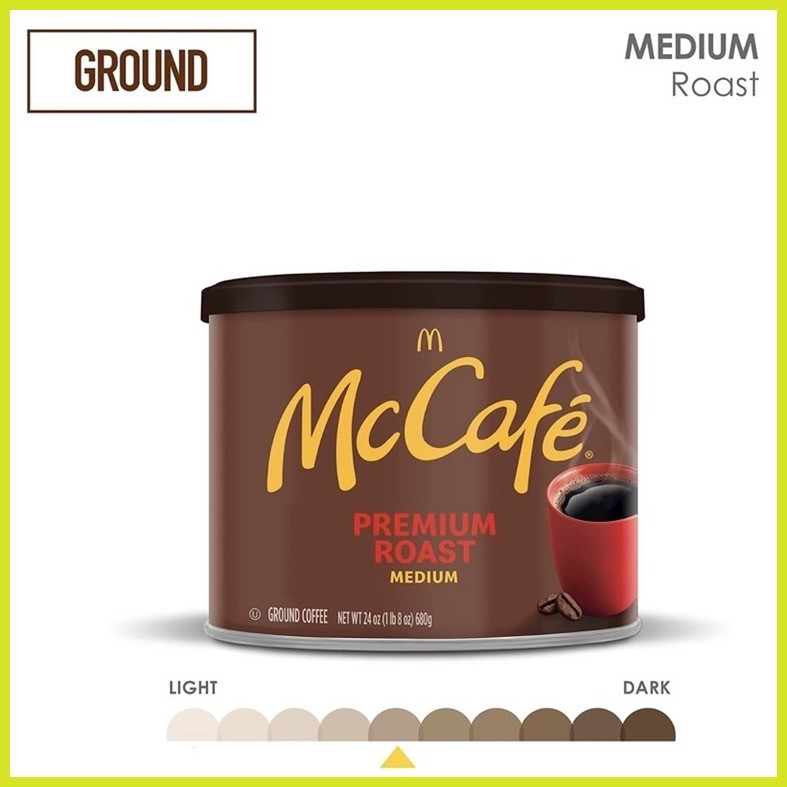 ⭐ ∦ McCafé Premium Medium Roast Ground Coffee, 24 oz Canister Mc Cafe ...