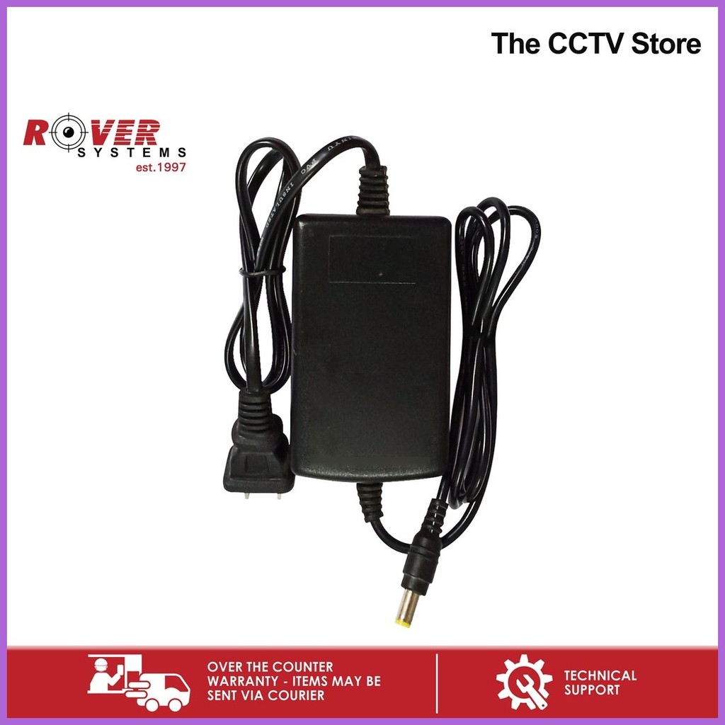 ♂ ☾ Rover Systems 2A DC 12V 24W CCTV Power Supply Desktop Adapter (1Ch ...