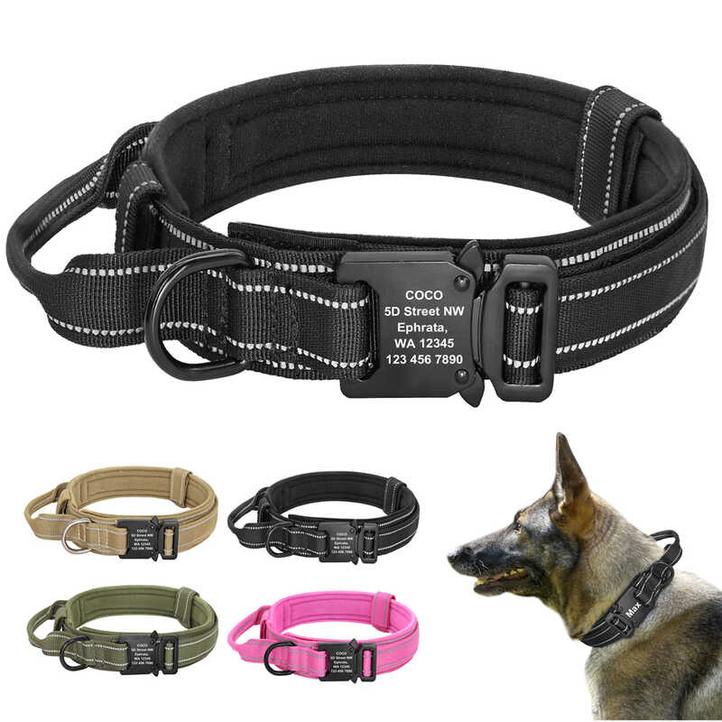 Personalized 8 Tactical Dog shopee Nylon Collar Customized Pet Collars ...