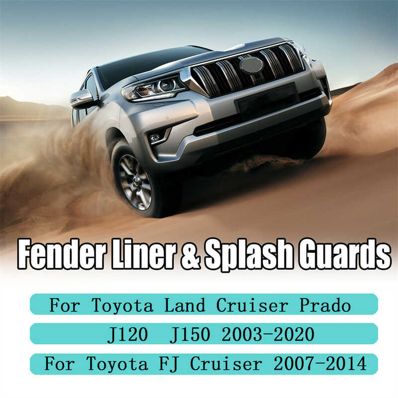 LY 4Pcs Splash Guard Fender Er Shield Toyota 4Runner Fj-Cruiser Para Sa ...