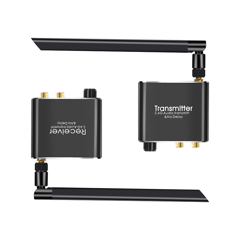 50M 5.8G Wireless Audio Sender Transmitter and Receiver 2.4G Wireless ...
