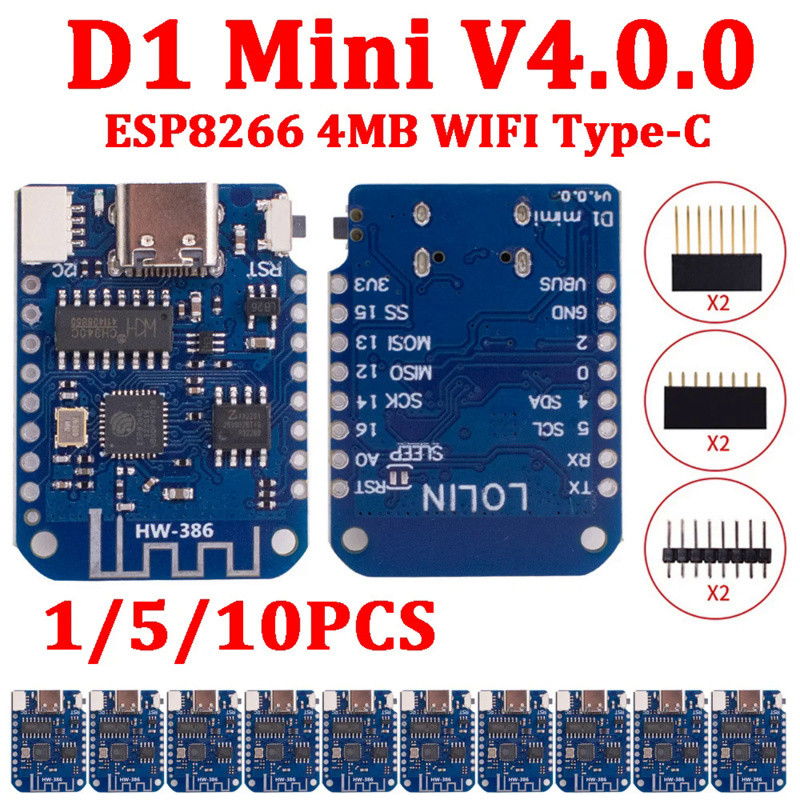 10/5/1Pcs Wemos Esp8266 WIFI Internet Of Things Development Based Esp ...