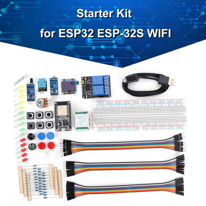 Learning Project with Storage Box Basic Starter Kit ESP32 ESP-32S WIFI I OT Development Board 0. ...