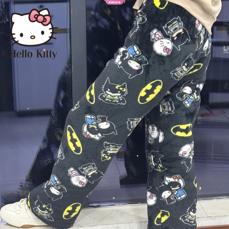 Hello Kitty Batman Christmas Pajamas Pants Anime Sanrio 2025 New ...