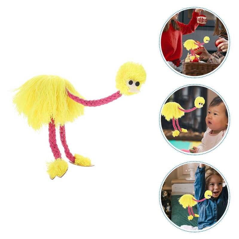 Ostrich Marionette Funny Figure Craft Puppet Show Plush Marionettes ...