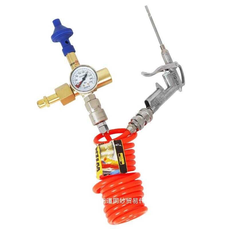 Balloon Helium Inflation Valve With Gauge (Inflation Valve) - Side ...