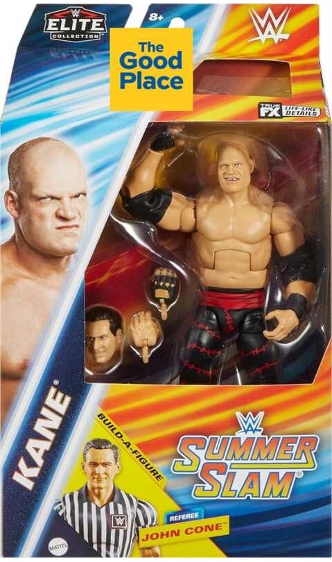 Elite WWE Collection SummerSlam Series Kane Figure With John Cone Referee BAF Part | Shopee ...