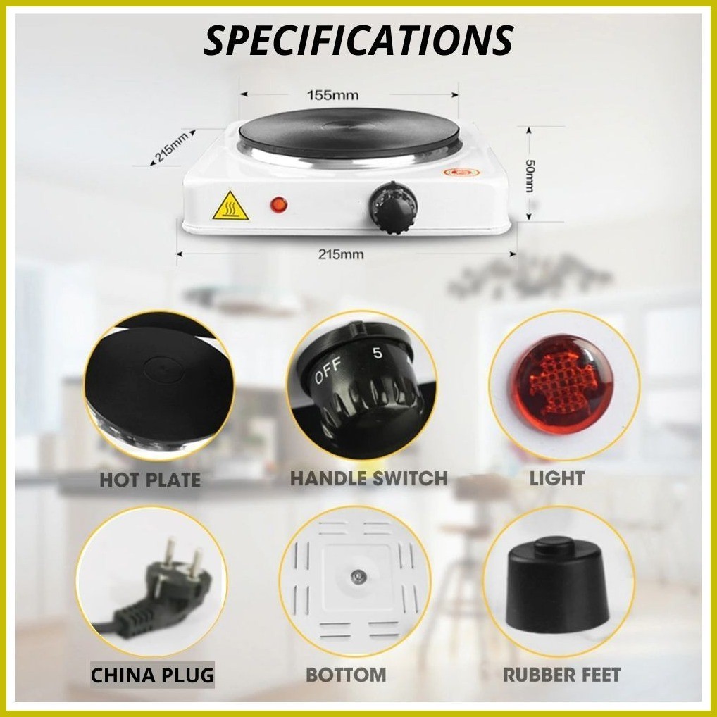 1000W Electric Stove Furnace Hot Plate Electric Stove Single burner Heavy Duty Standard | Shopee ...