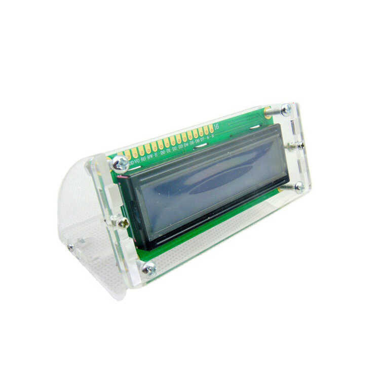 LCD1602 LCD screen shell oblique viewing angle transparent shell module ...