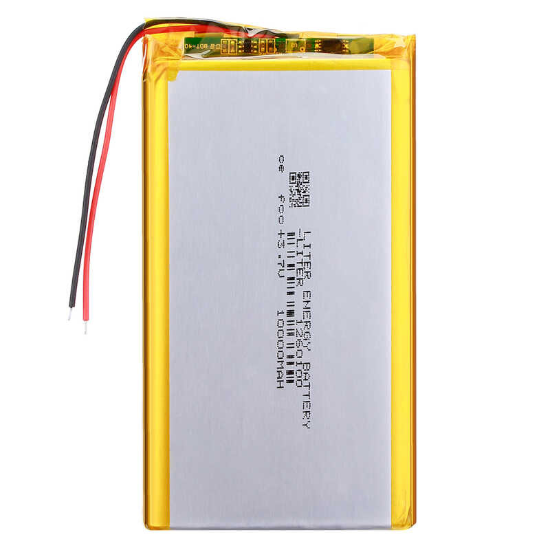 10000Mah 3.7V 1260100 Lithium Polymer Li-Po Li Ion Rechargeable Battery ...