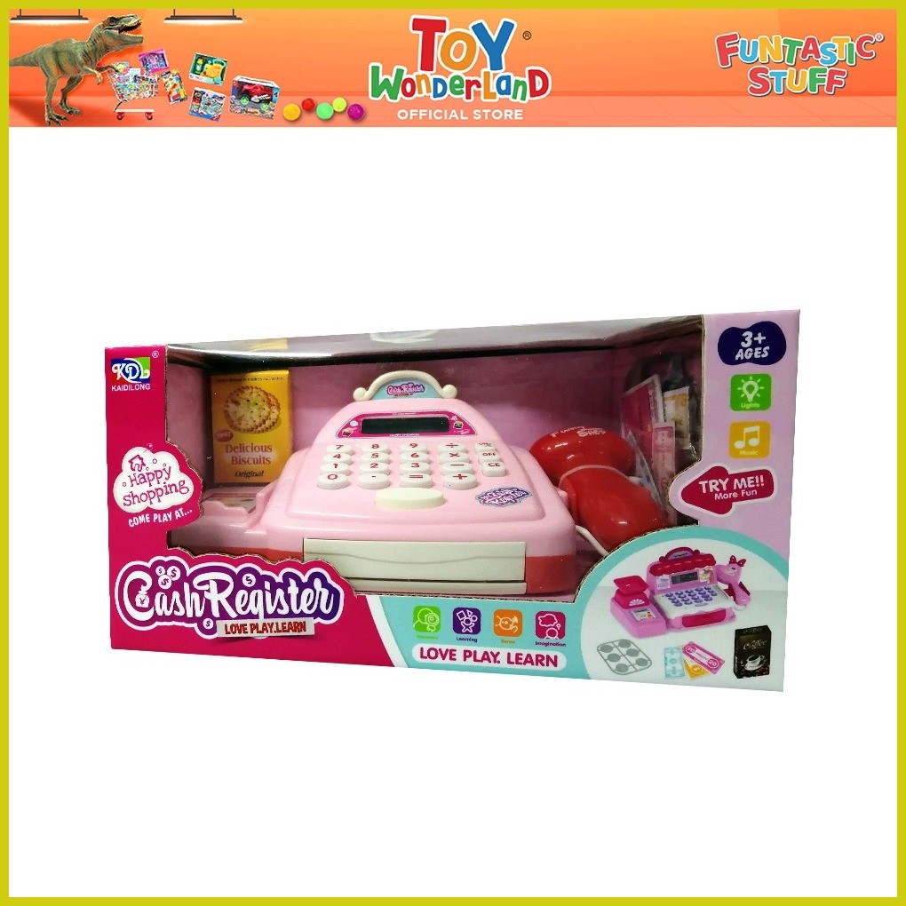 ☪ Toy Wonderland Pink and White Cash Register, Toys for Kids | Shopee ...