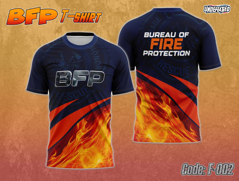 2025 BFP Fire department Shirts Full Sublimation Men and Women Tops ...