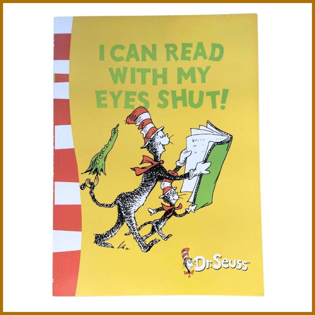 I Can Read With My Eyes Shut! by Dr Seuss (brand new softcover ...