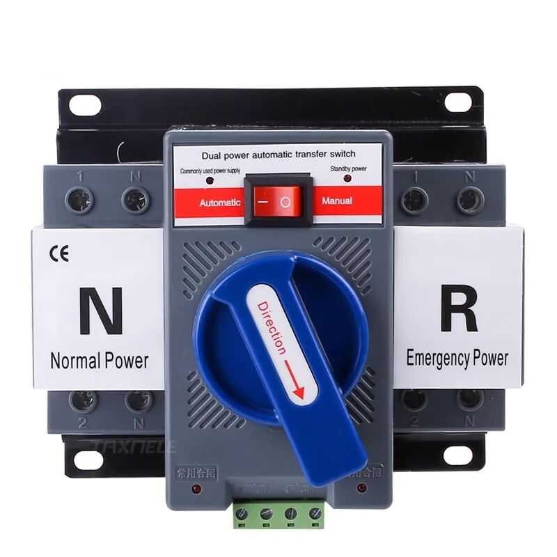 Ats 2P 63A 4P 125A 230V Micro Circuit Breaker Dual Power Automatic Transfer Switch Auto | Shopee ...