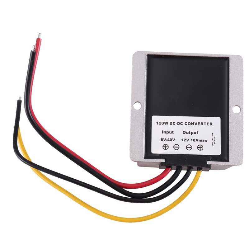 Piece 1 8V-40V Upang DC 12V 10A 120W Stabilizer Converter Transformer Regulator Step Up Down ...