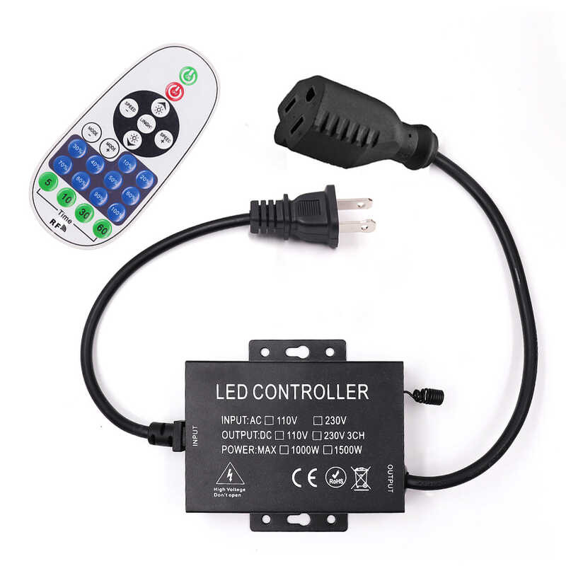 Dimmer 1500W Wireless 23Keys RF Remote Controller AC 110V 220V Para Sa ...
