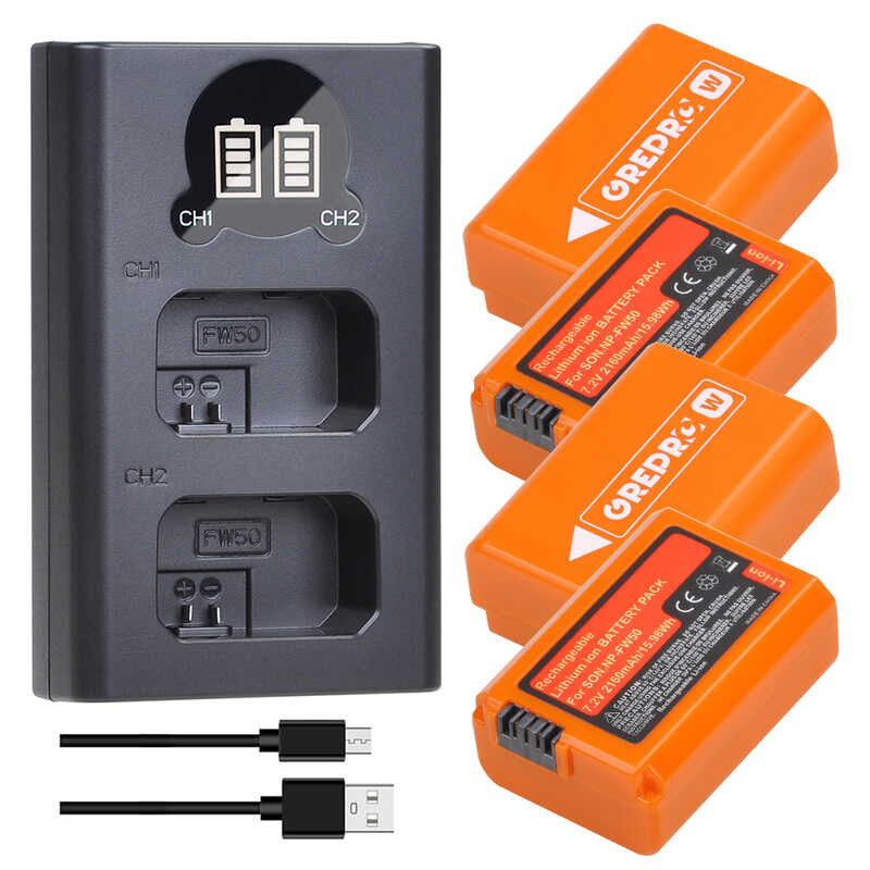 NP 7 Fw50 Charger + Np-Fw50 Battery Para Sa Sony A6000 A6400 A3000 ...