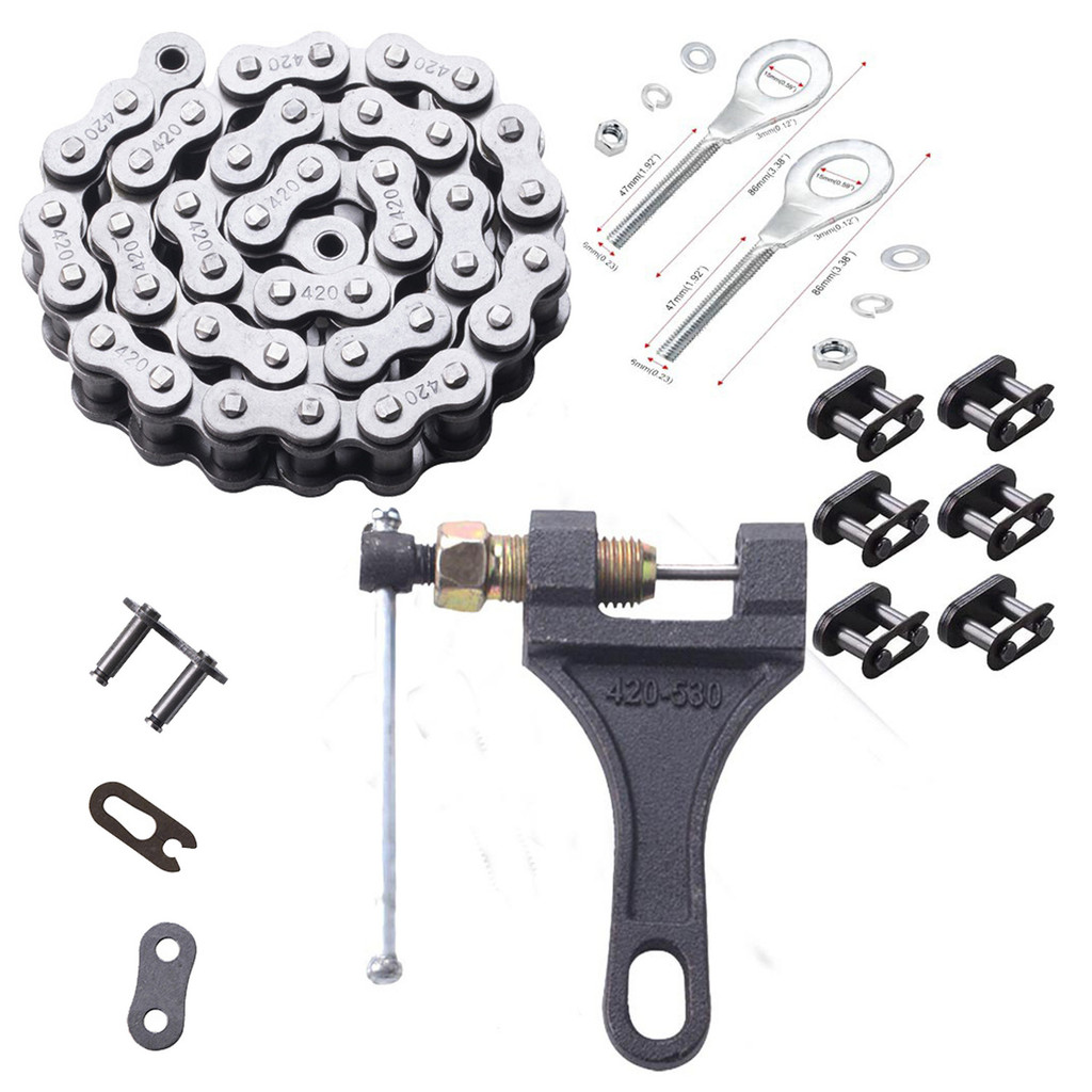 USERX Universal Motorcycle Chain 420 for 110cc 125cc Dirt Pit ATV Moto ...