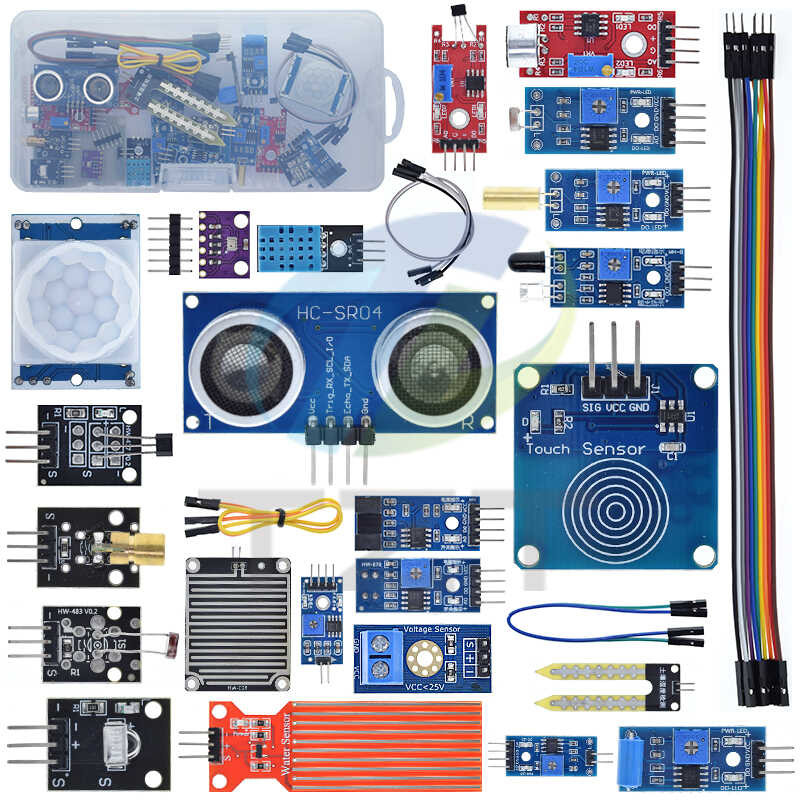 22-in-1 TZT Sensor Module Kits for Arduino Raspberry Pi IoT Beginner ...
