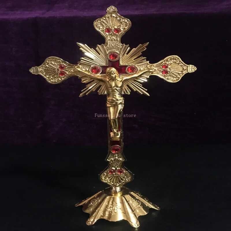 Relika Ng Iglesia Figs Crucifix Hesus Kristo Sa Stand Wall Cross Antike ...