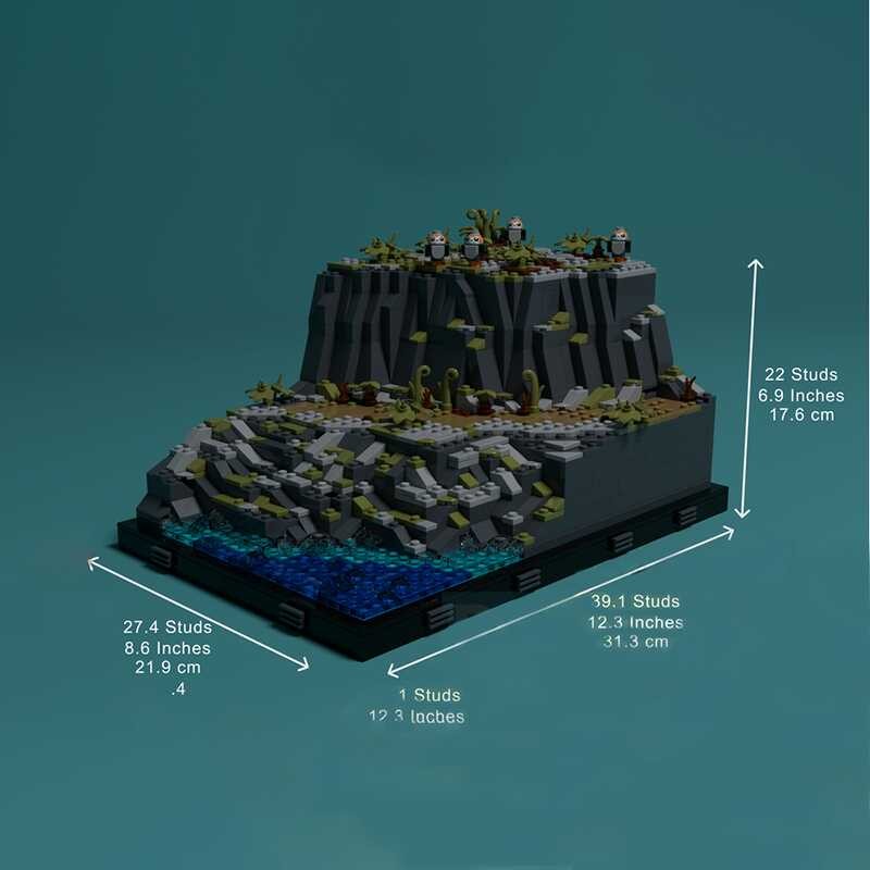 Star Popular Movie Moc Building Blocks Rock Island Model Technology ...