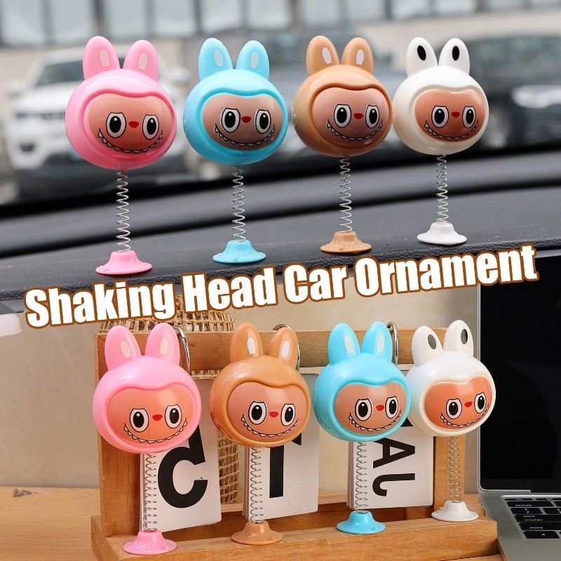 Swaying Labubu Car Ornament - Creative Swing Toys - Cute Fun Dancing ...