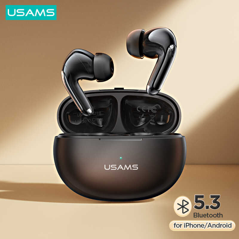 USAMS TWS Wireless Earphones Bluetooth 5.3 26H Long Battery Life 3D Surround Sound In-Ear ...