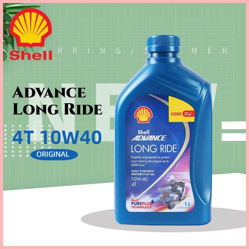 Shell Advance Ultra 10W40 1L Long Ride Scooter Oil Original 4T Fully ...