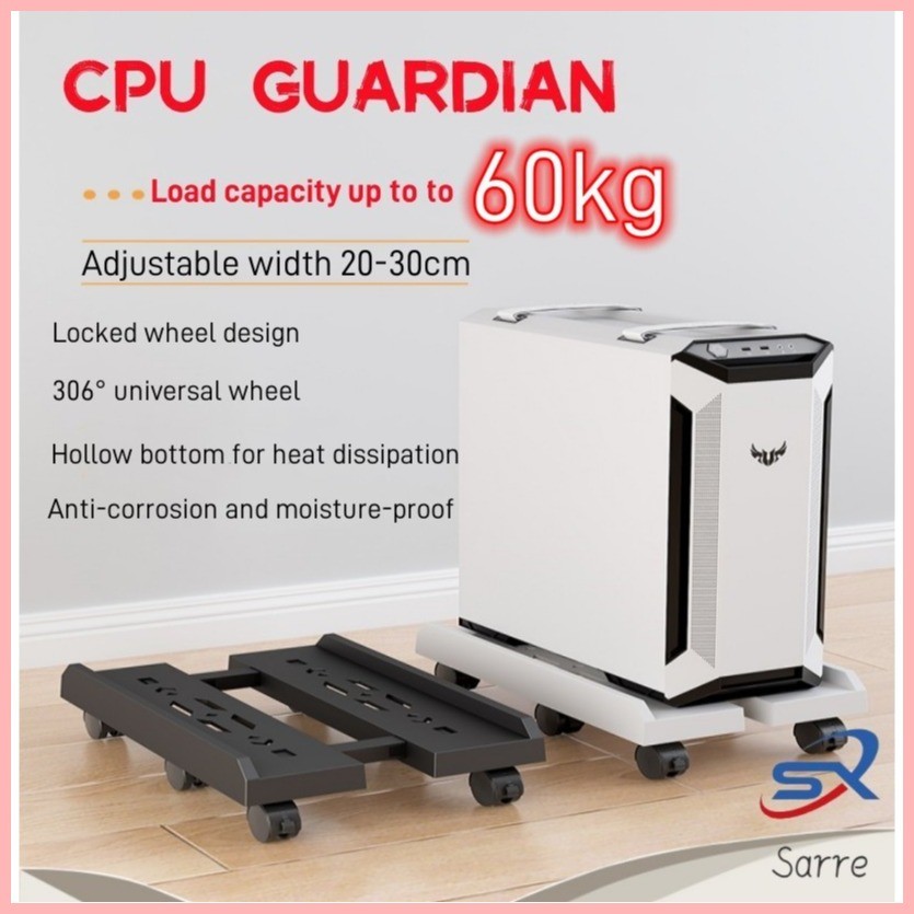 Desktop CPU Stand Holder With Caster Wheels For Computer Cases Storage ...