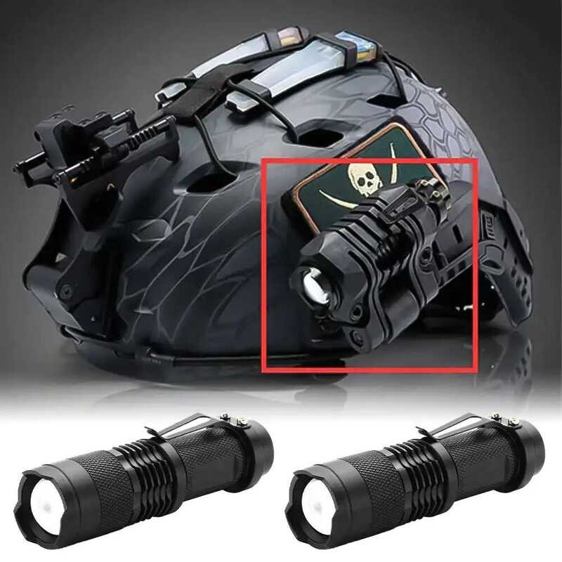 1Pc Tactical Helmet Light FAST Strobe Consant Flashlight Telescopic ...