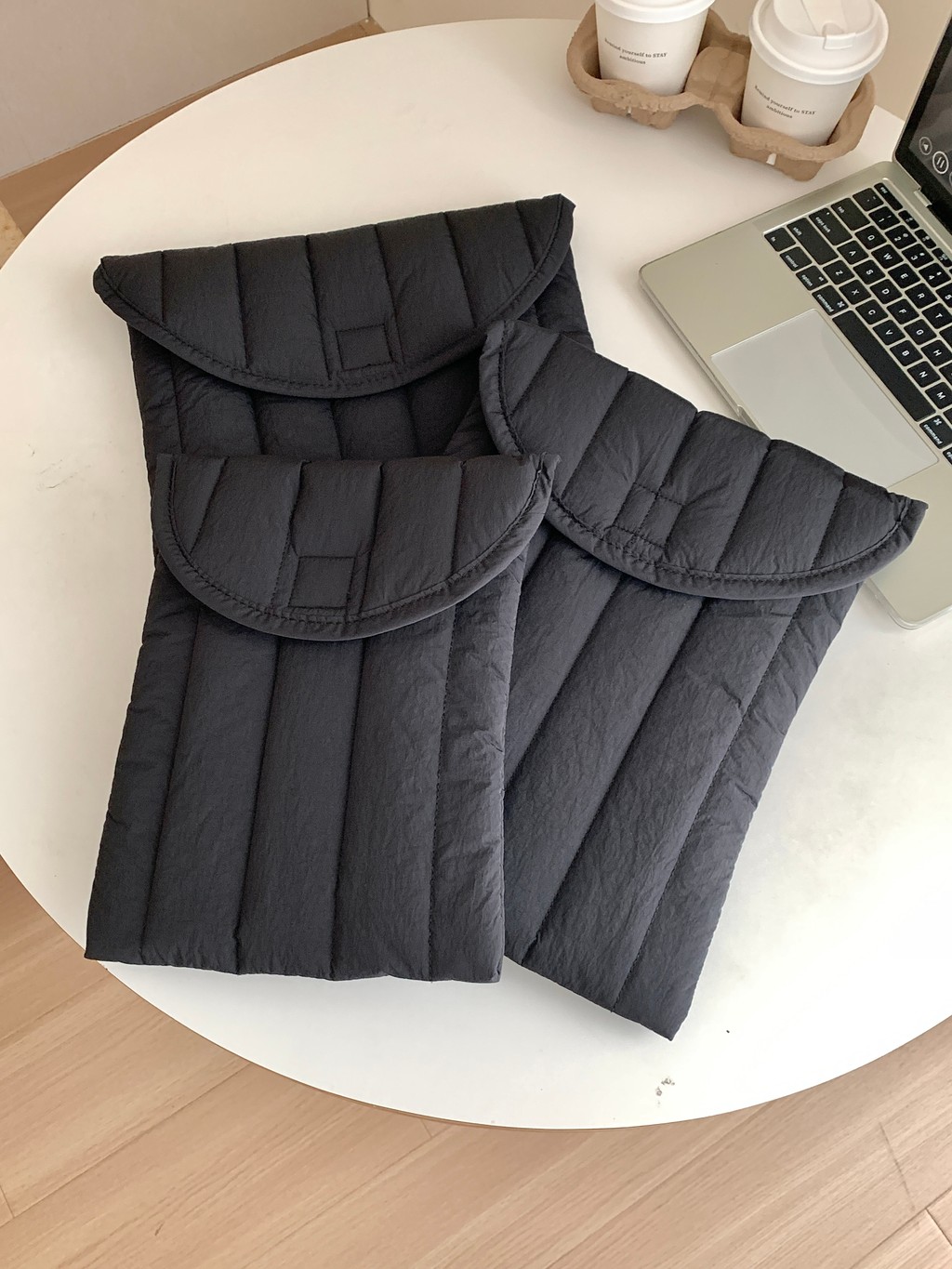 Laptop Bag Ins Fashion Black Tuck Cotton Tablet PC Liner Package ...