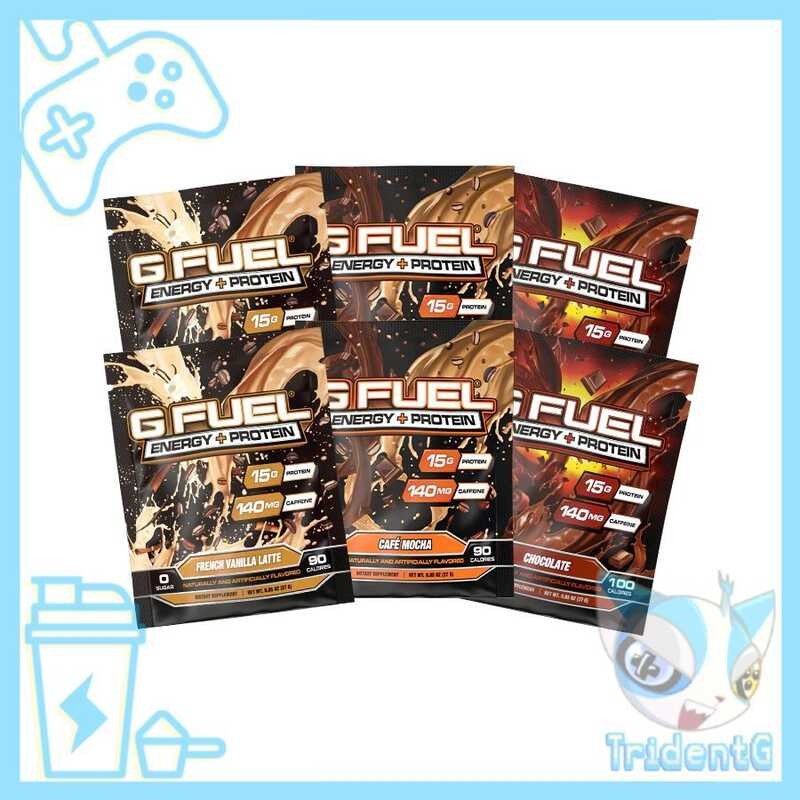 G Fuel PROTEIN ENERGY Powdered Drink Chocolate Cafe Mocha French ...