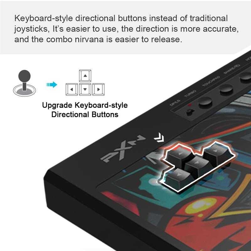 75A PXN X8 Keyboard Wired Arcade Fight Stick For Pc/Android Tv/Ps3/Ps4 ...