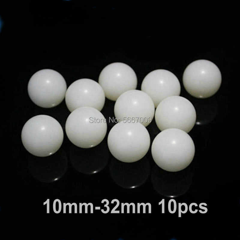 PTFE 10Pcs/Lot Laboratory Diameter 10Mm To 32Mm Pure White Ball F4 ...